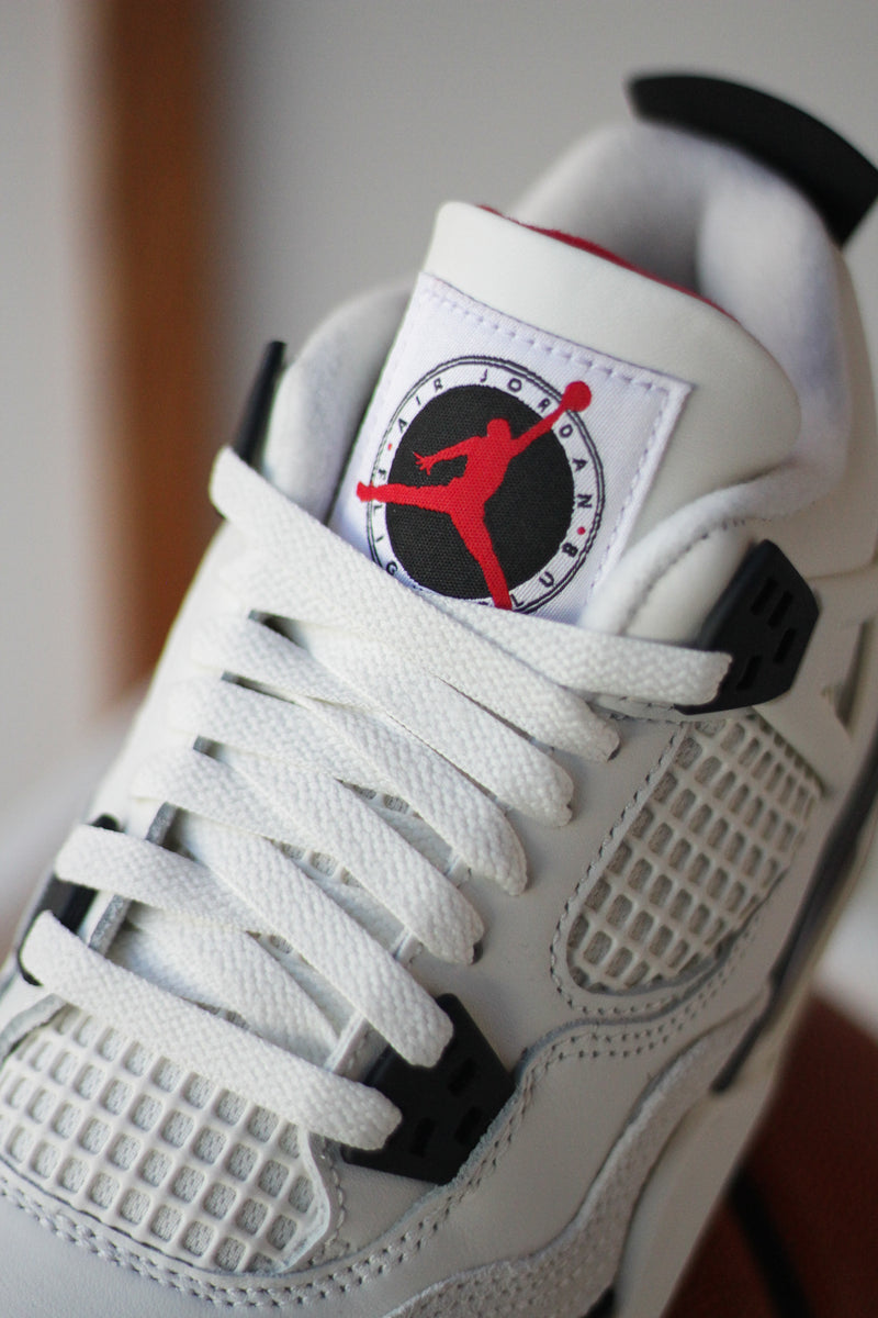AIR JORDAN 4 RETRO (GS) "SAIL/BLACK-UNIVERSITY RED" – Sneaker Room