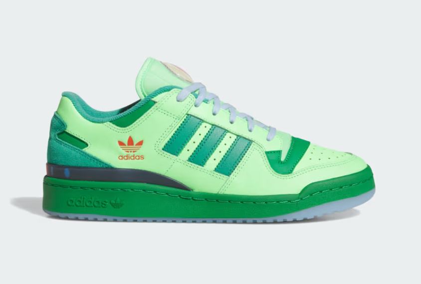 ADIDAS THE SIMPSONS FORUM LOW CL "LIME BURST/GREEN/SEMI COURT GREEN ...
